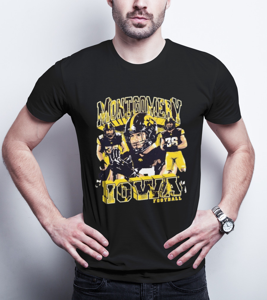 Montgomery Iowa Hawkeyes Football No 36 T-Shirt