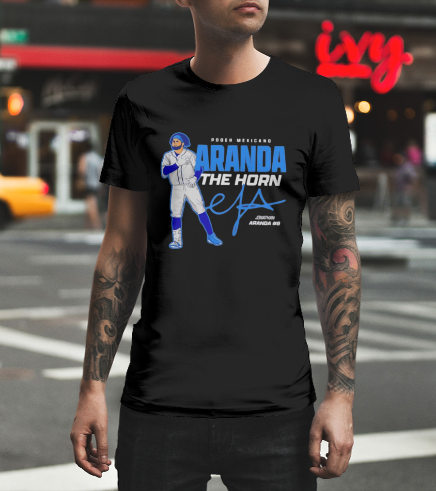Poder Mexicano Aranda The Horn Jonathan Aranda #9 T-Shirt