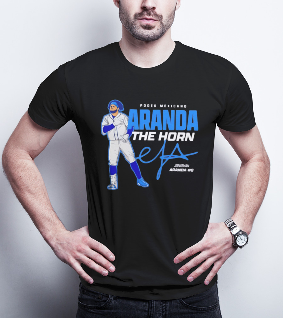 Poder Mexicano Aranda The Horn Jonathan Aranda #9 T-Shirt