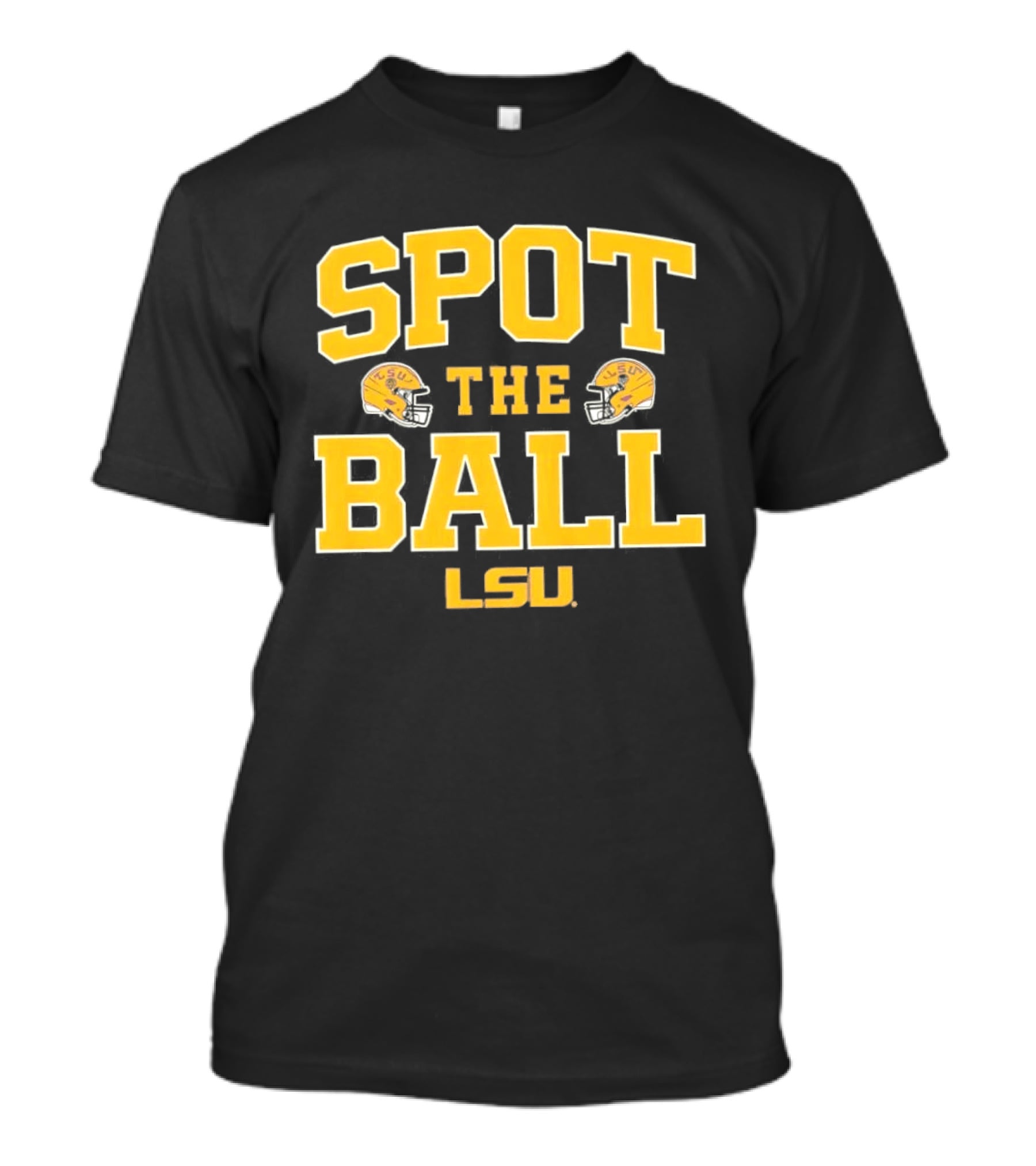 LSU Tigers Spot The Ball Football Helmets T-Shirt