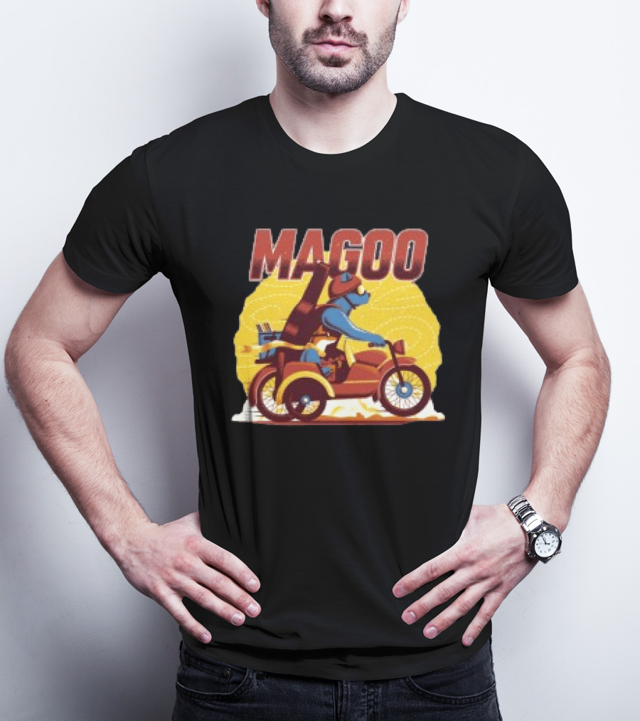 Magoo The Band Store 2026 Fall Tour Motorcycle Bear Zip Up T-Shirt