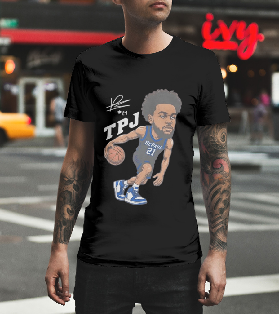TPJ DePaul Basketball Cartoon #21 T-Shirt