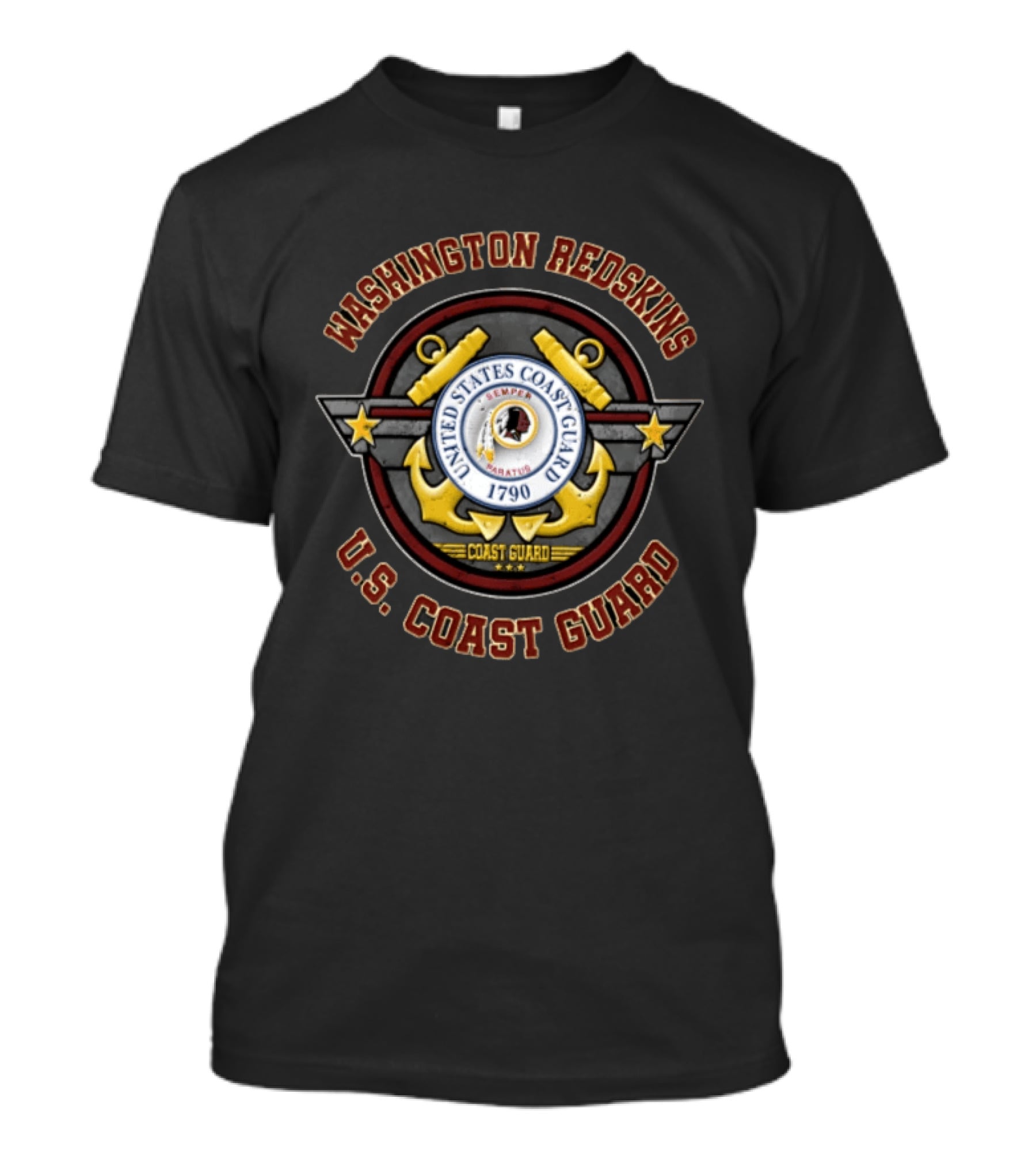 Washington Redskins United States Coast Guard 1790 Semper Paratus T-Shirt