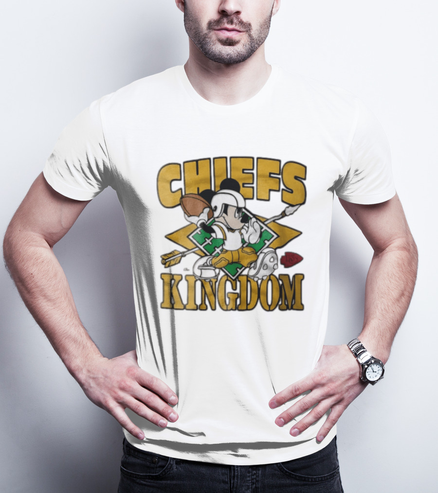 Chiefs Kingdom Disney Mickey Mouse Kansas City Football T-Shirt