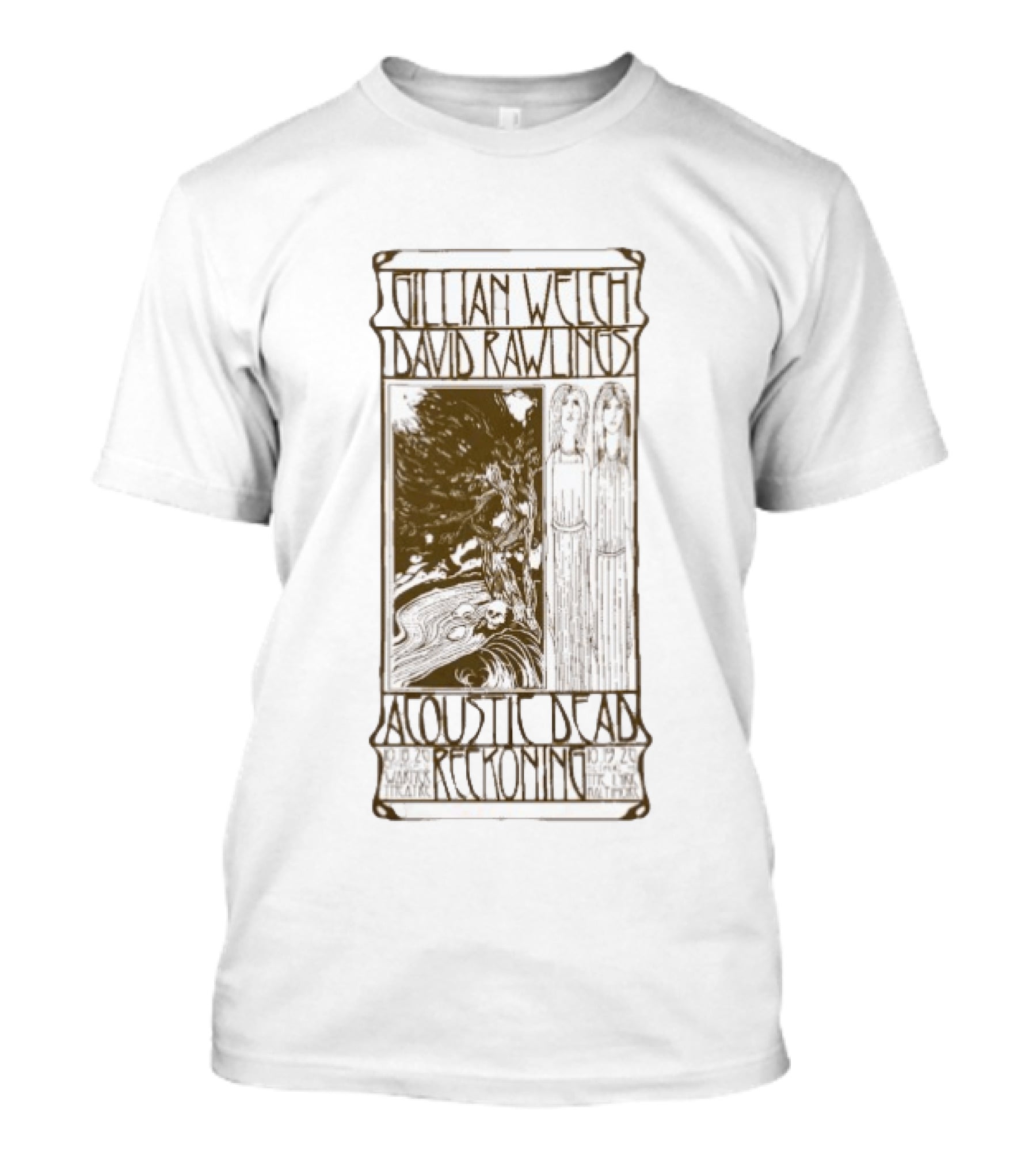 Gillian Welch David Rawlings Acoustic Dead Reckoning Tour October 18 19 2026 Washington DC Baltimore MD Filmore Theatre Lincoln Theatre T-Shirt