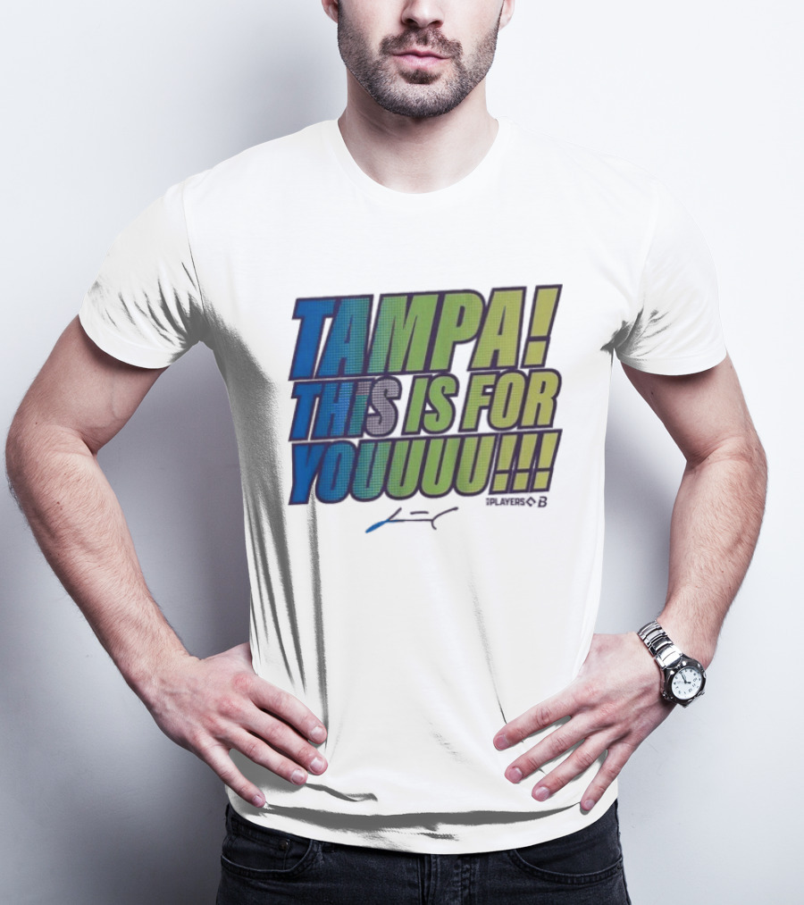 Tampa This Is For Youuuu Junior Caminero Tampa Bay Rays T-Shirt