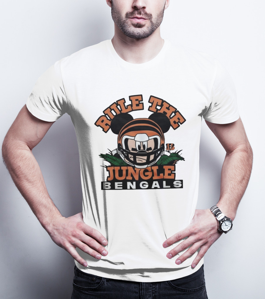 Mickey Mouse Rule The Jungle Bengals T-Shirt