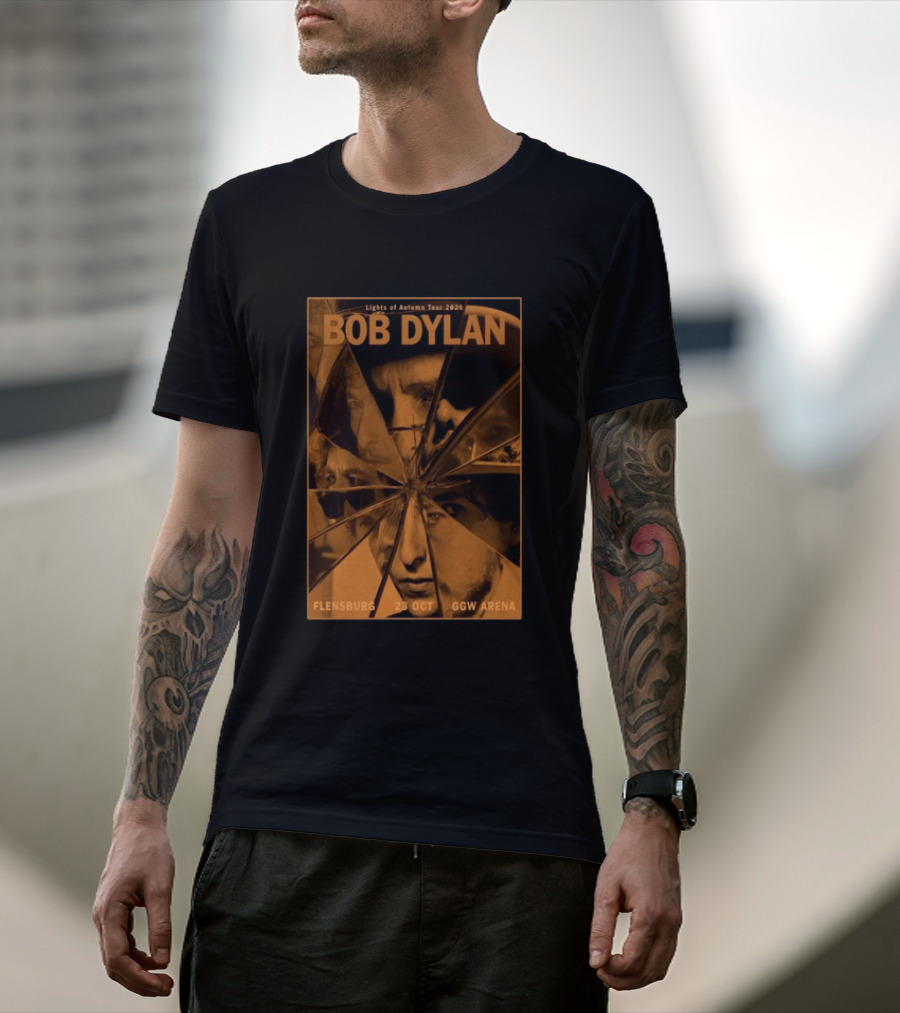 Bob Dylan Lights Of Autumn Tour 2026 Flensburg 23 Oct GGW Arena T-Shirt