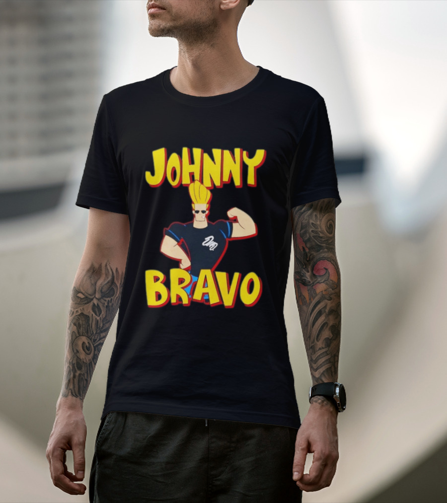 Johnny Bravo Cartoon Classic Character Pose T-Shirt