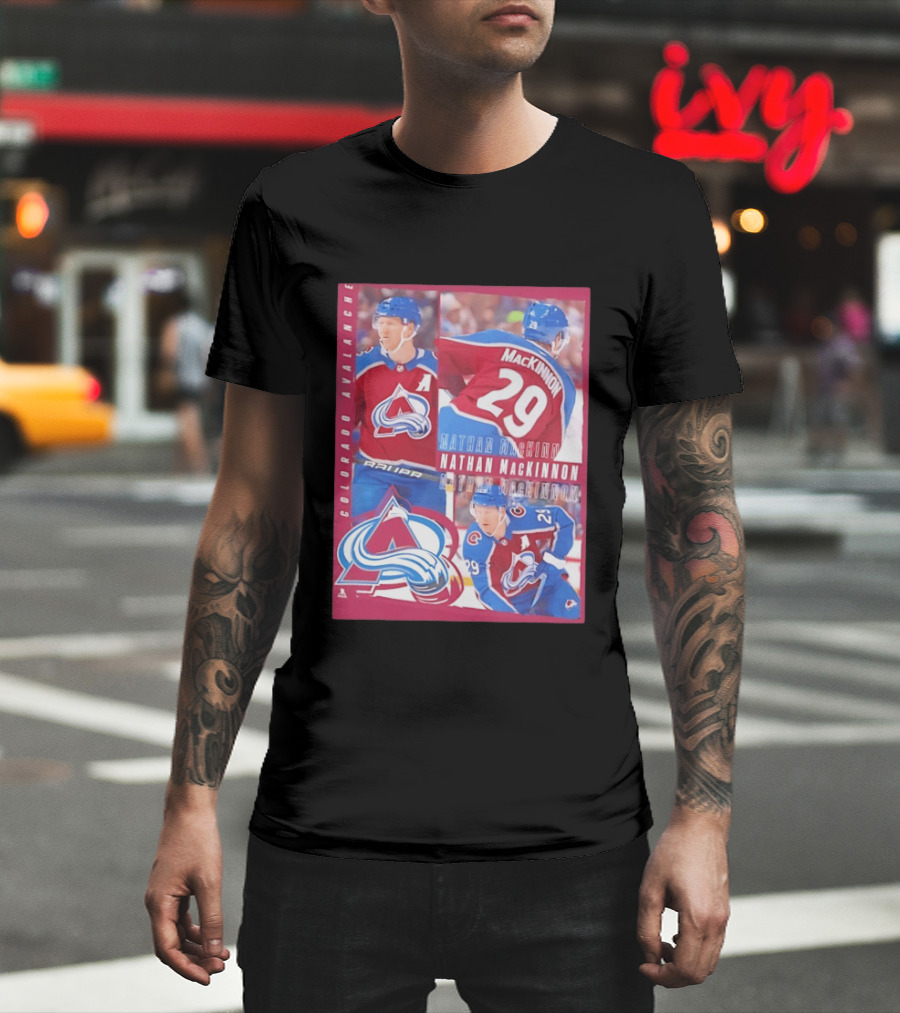 Colorado Avalanche Nathan MacKinnon 29 All For One T-Shirt