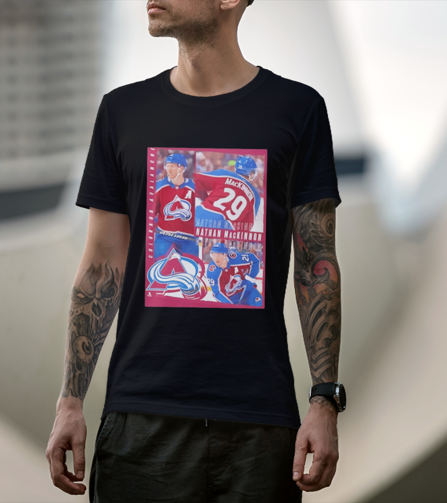 Colorado Avalanche Nathan MacKinnon 29 All For One T-Shirt
