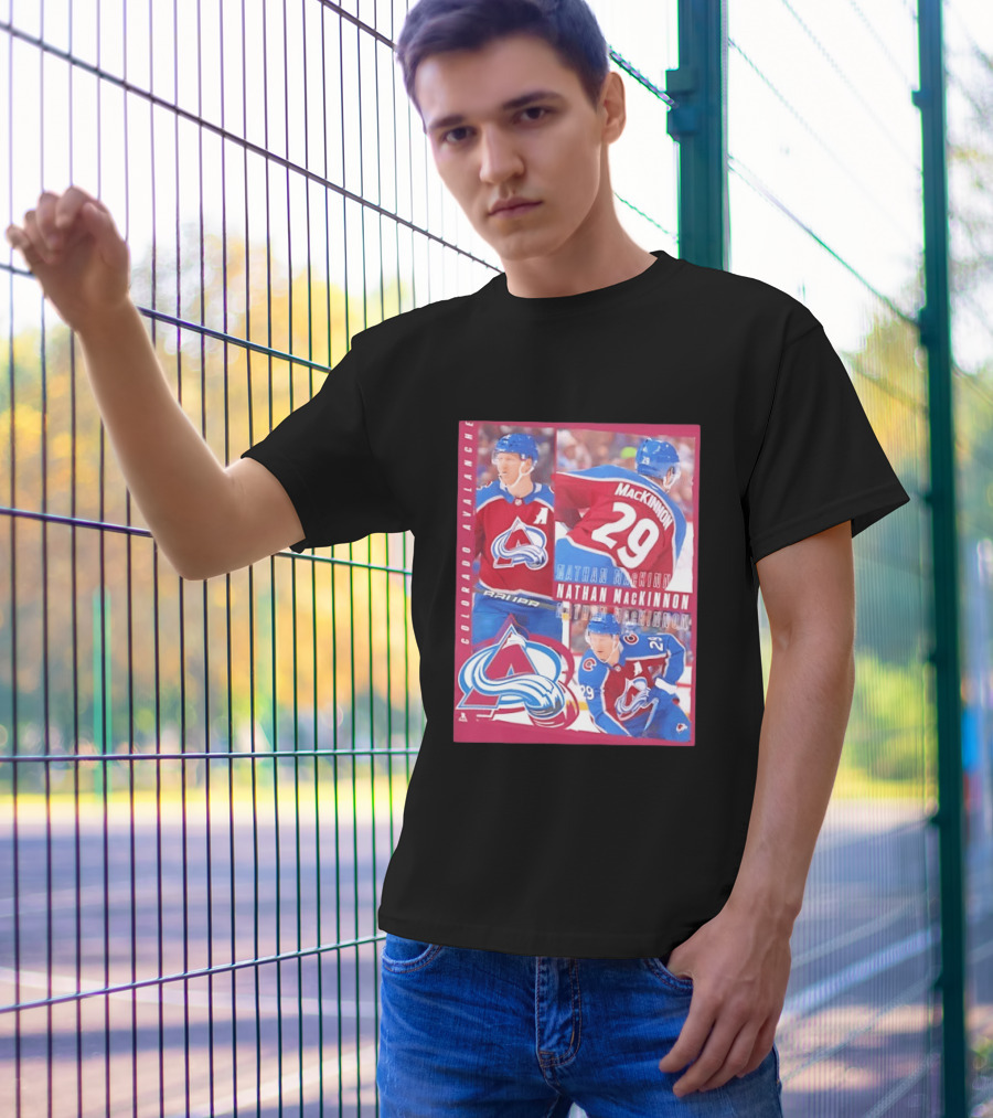 Colorado Avalanche Nathan MacKinnon 29 All For One T-Shirt