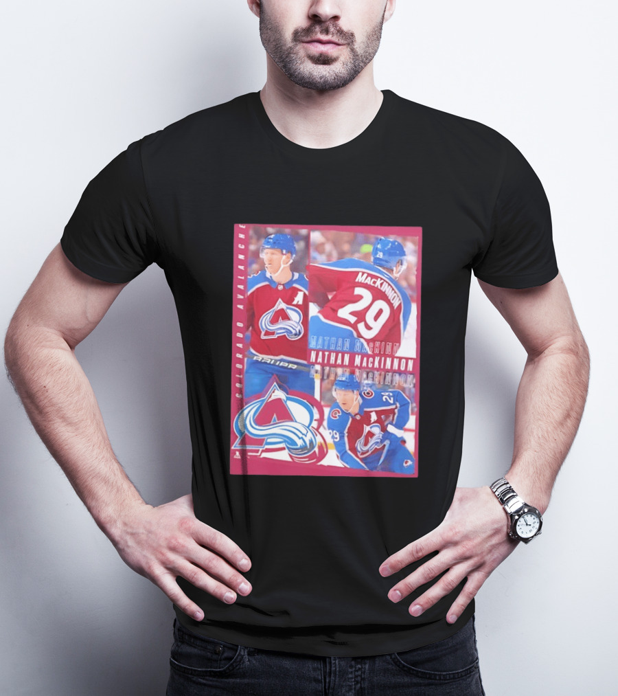Colorado Avalanche Nathan MacKinnon 29 All For One T-Shirt