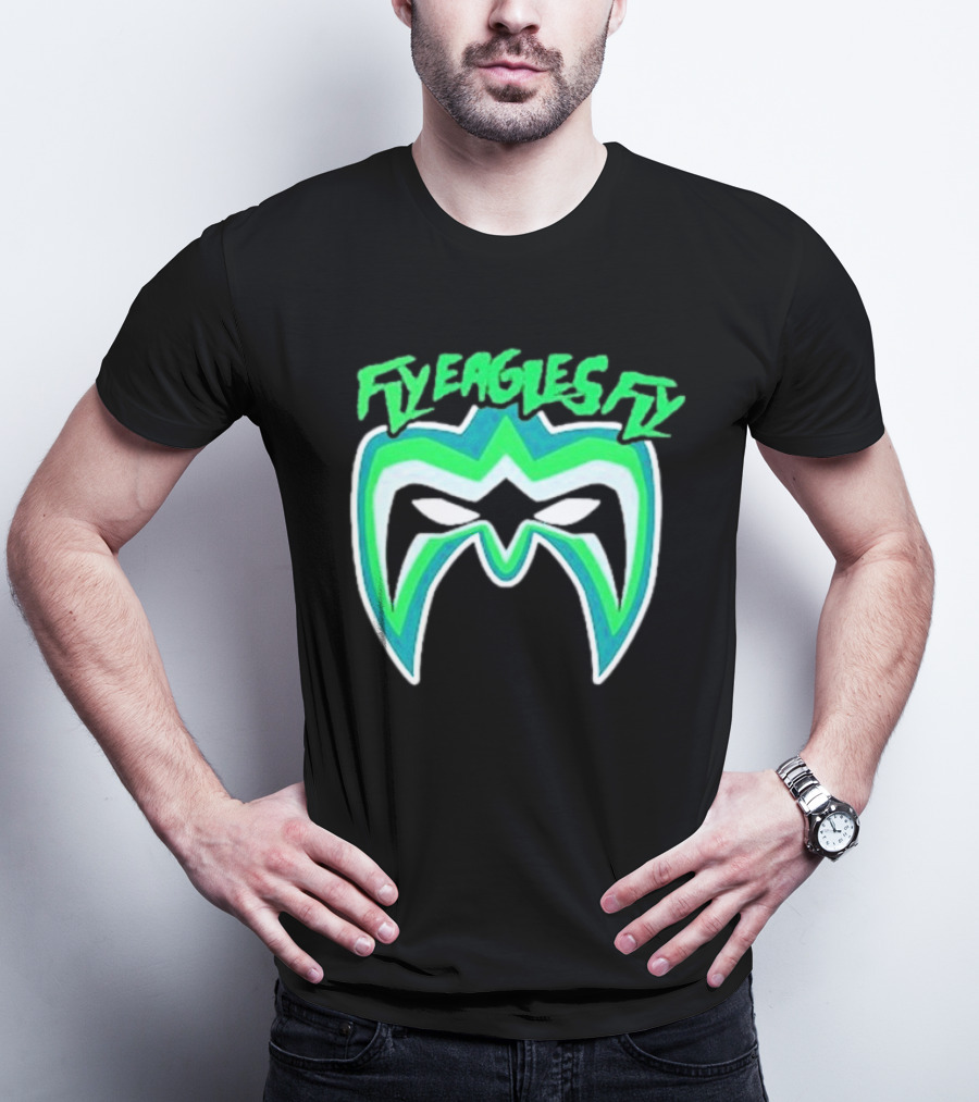 Philadelphia Eagles Fly Eagles Fly Warrior Mask T-Shirt