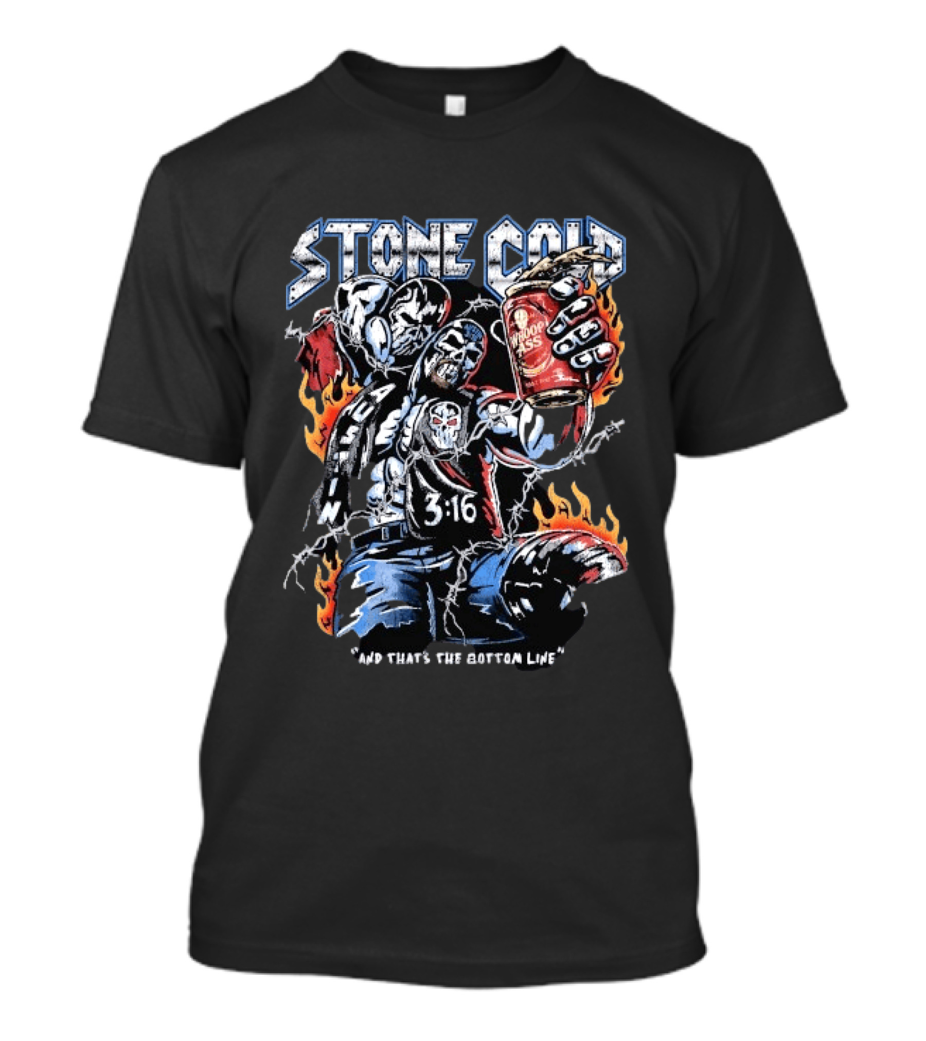 Stone Cold 3:16 And That's The Bottom Line Warren Lotas T-Shirt