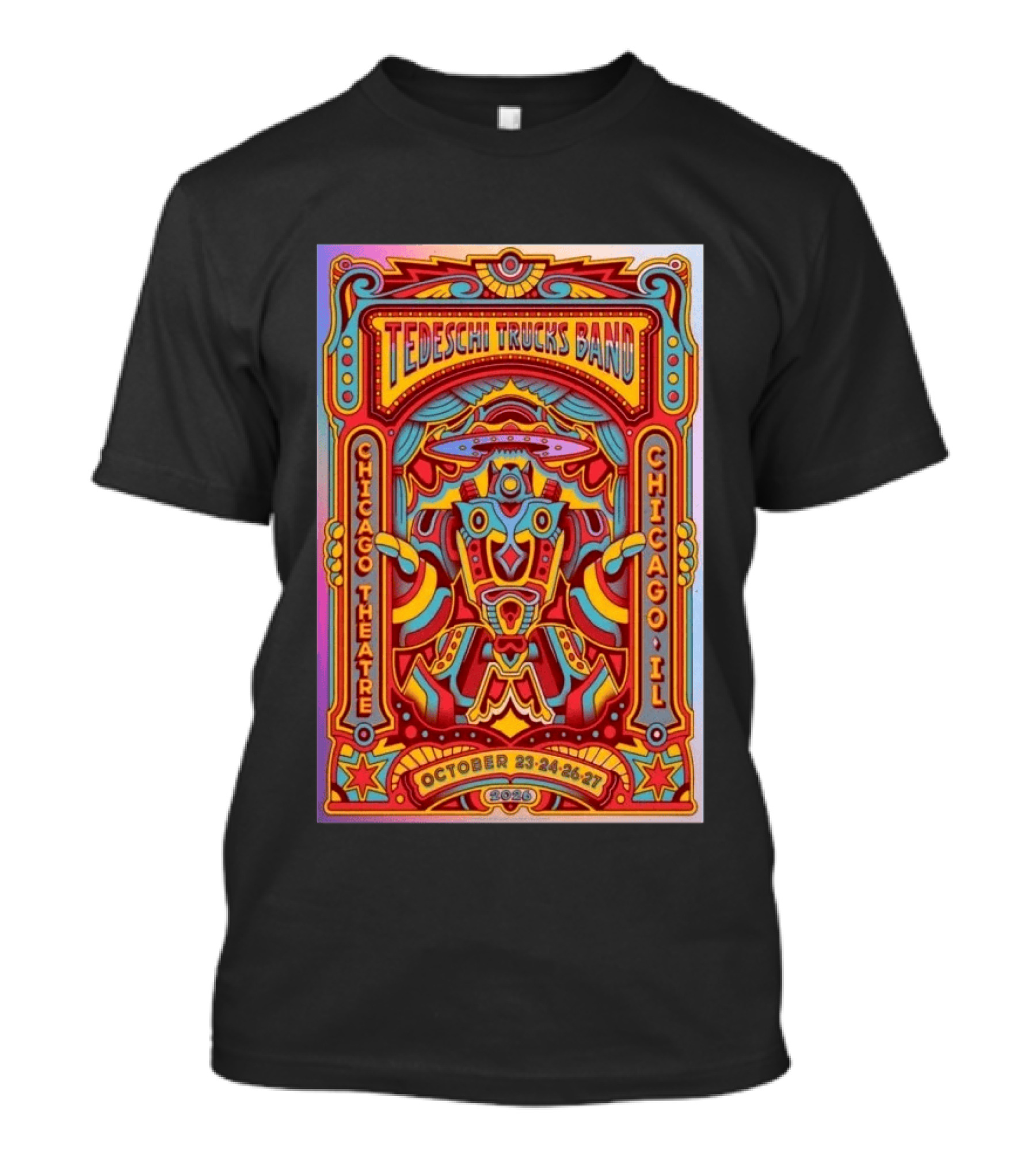 Tedeschi Trucks Band Chicago Theatre IL October 23 24 26 27 2026 Vibrant Show T-Shirt