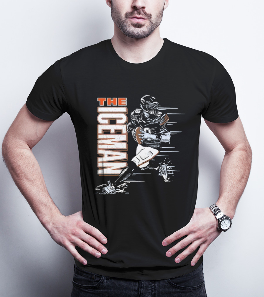 The Iceman Caleb Williams Chicago Bears Football Player Action T-Shirt