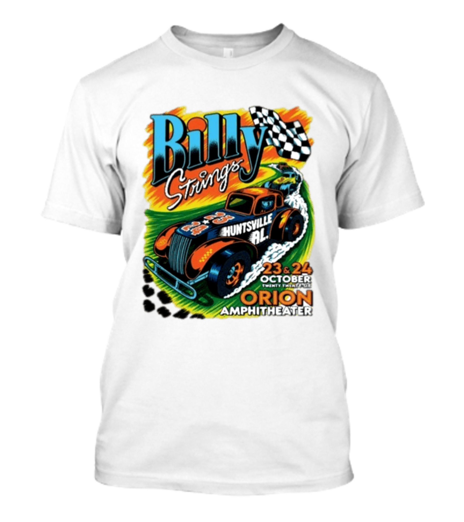 Billy Strings Huntsville AL October 23 24 2026 Orion Amphitheater Racing Hot Rod T-Shirt