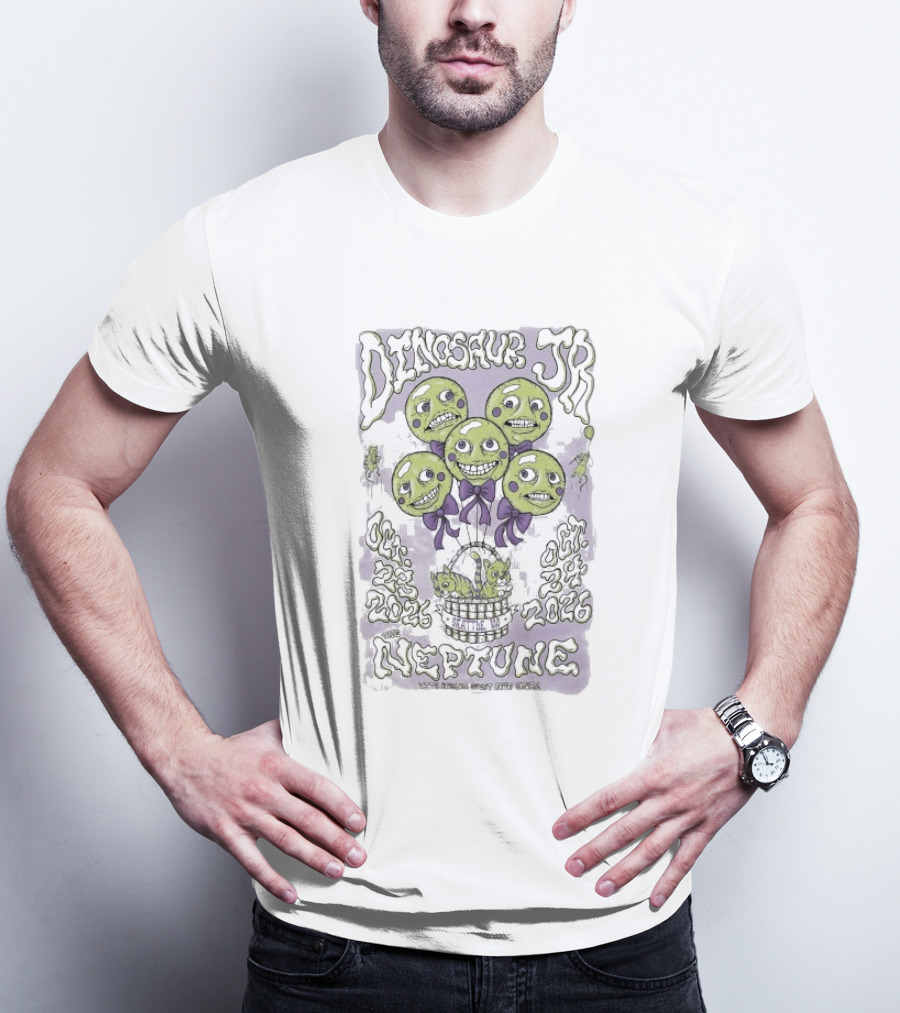 Dinosaur Jr October 23 2026 October 24 2026 Seattle Neptune Theatre T-Shirt