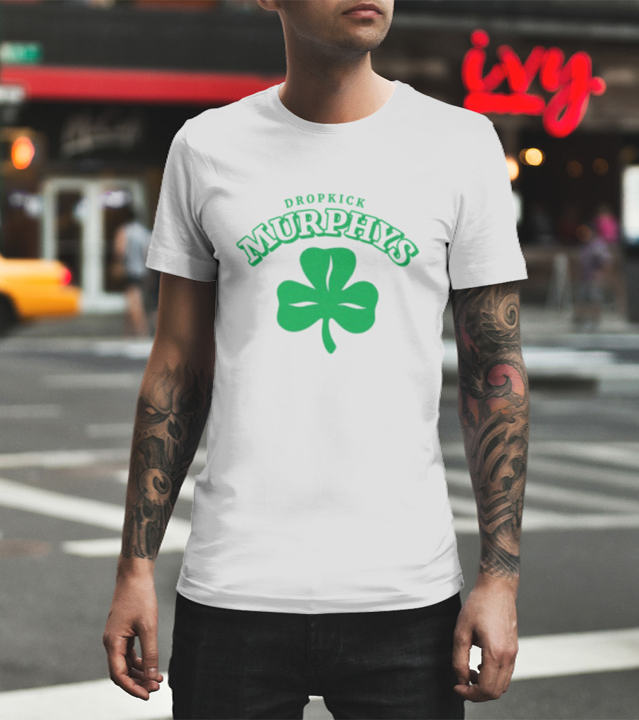Dropkick Murphys Shamrock Symbol With Band Name T-Shirt