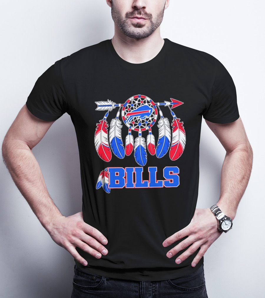 Buffalo Bills Dreamcatcher Feather Football Iconic Team Spirit T-Shirt