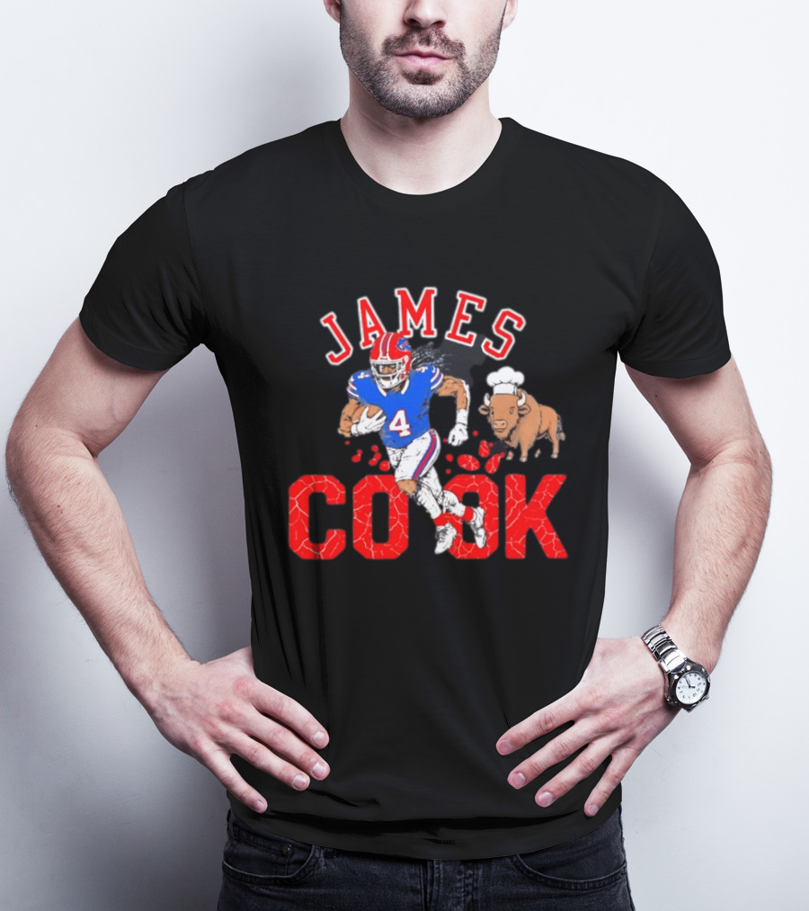 Buffalo Bills James Cook Football Player 4 Buffalo T-Shirt