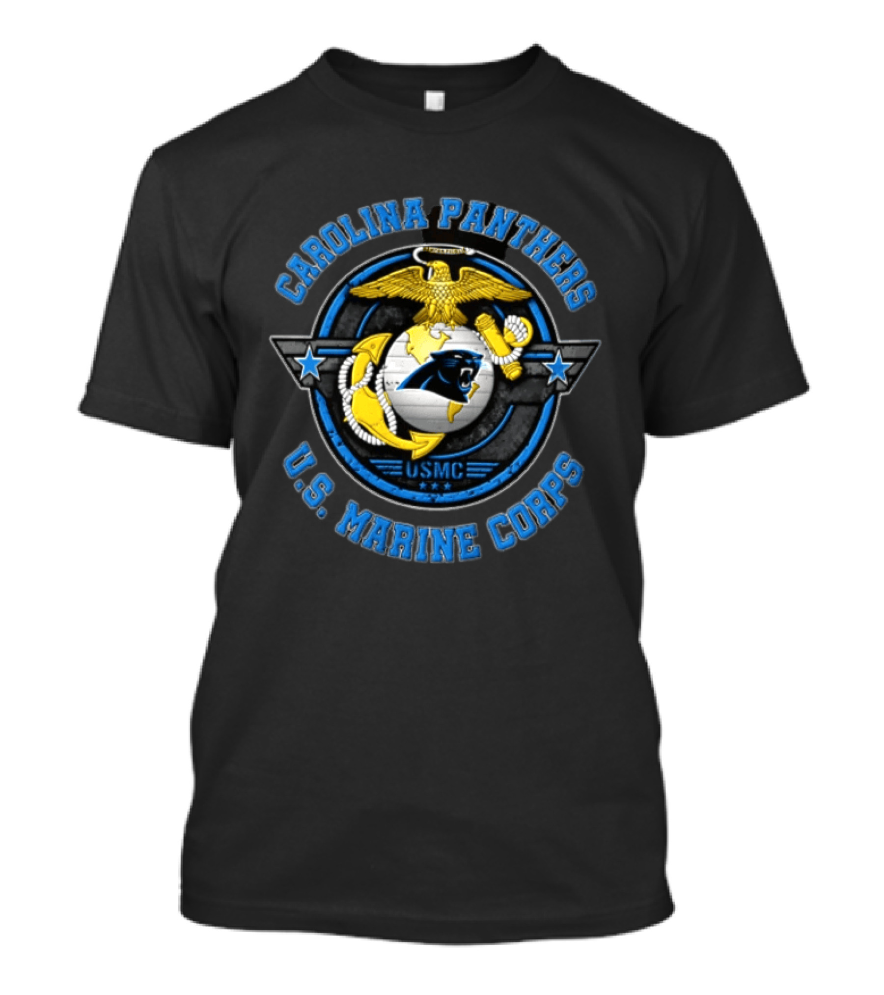 Carolina Panthers US Marine Corps USMC Collaboration T-Shirt