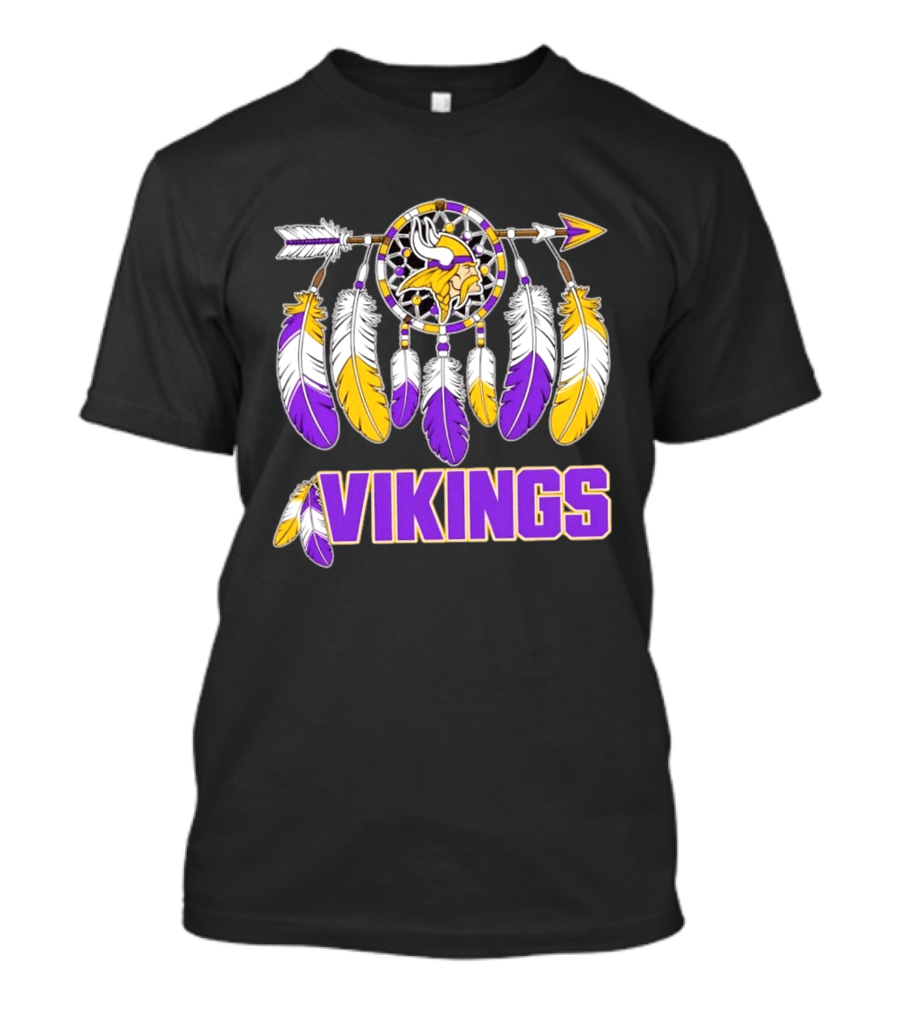 Minnesota Vikings Feather Dreamcatcher T-Shirt