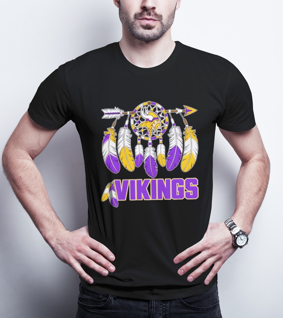 Minnesota Vikings Feather Dreamcatcher T-Shirt