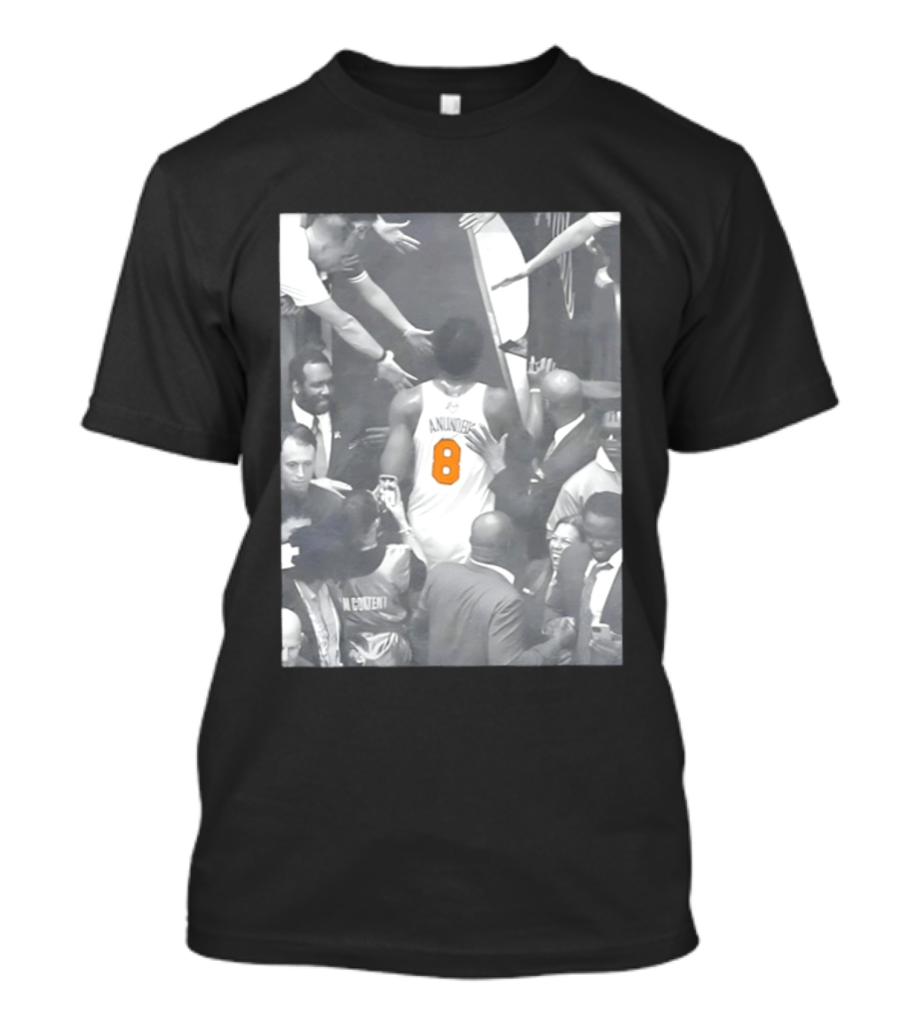New York Knicks OG Anunoby Number 8 Jersey In Crowd Scene T-Shirt