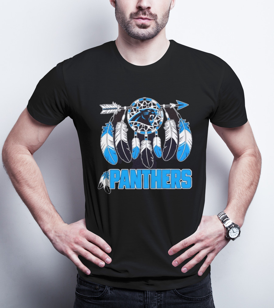 Panthers Dreamcatcher Feather Arrow T-Shirt
