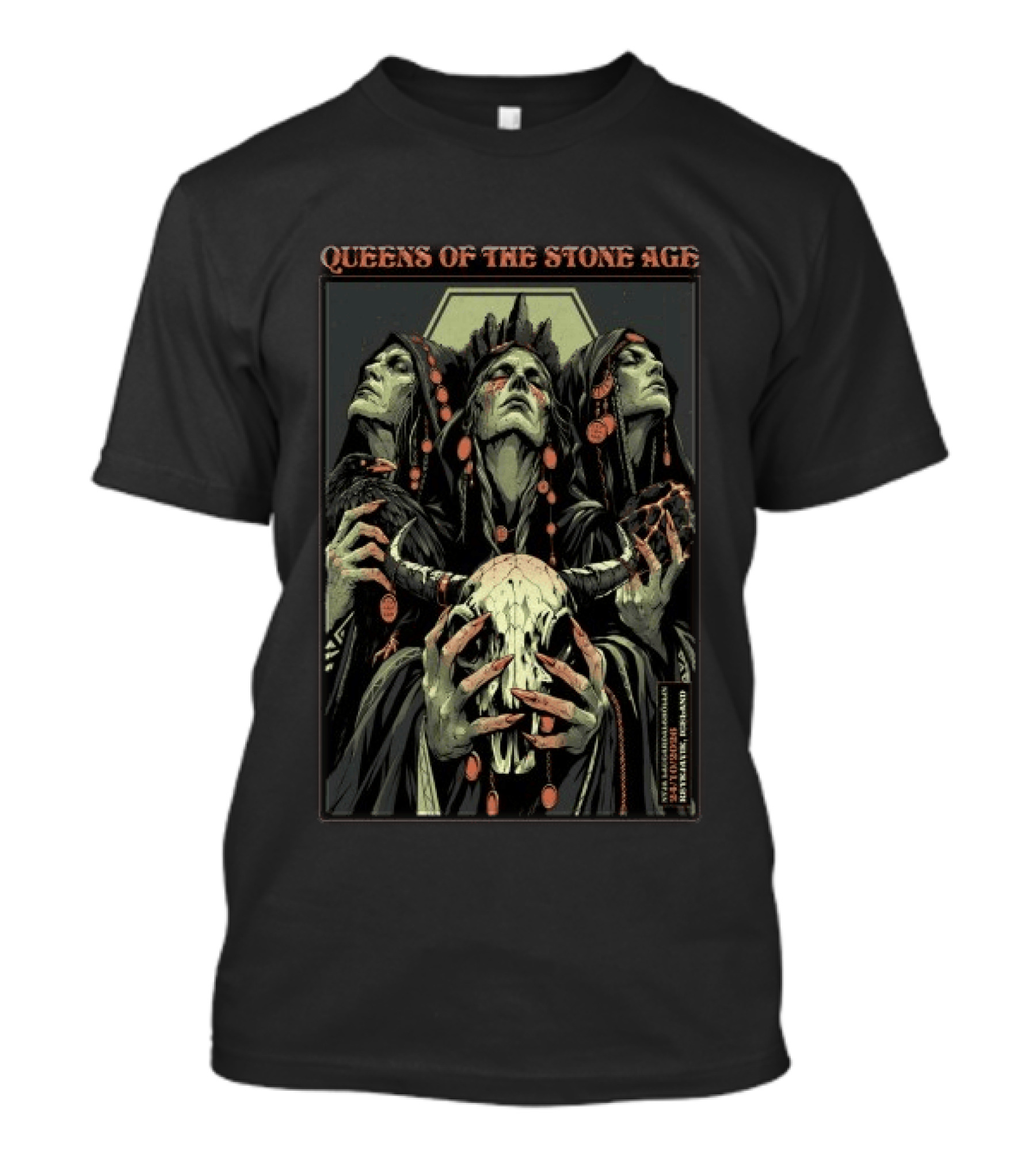 Queens Of The Stone Age Laugardalsholl Reykjavik Iceland Show October 24 2026 T-Shirt