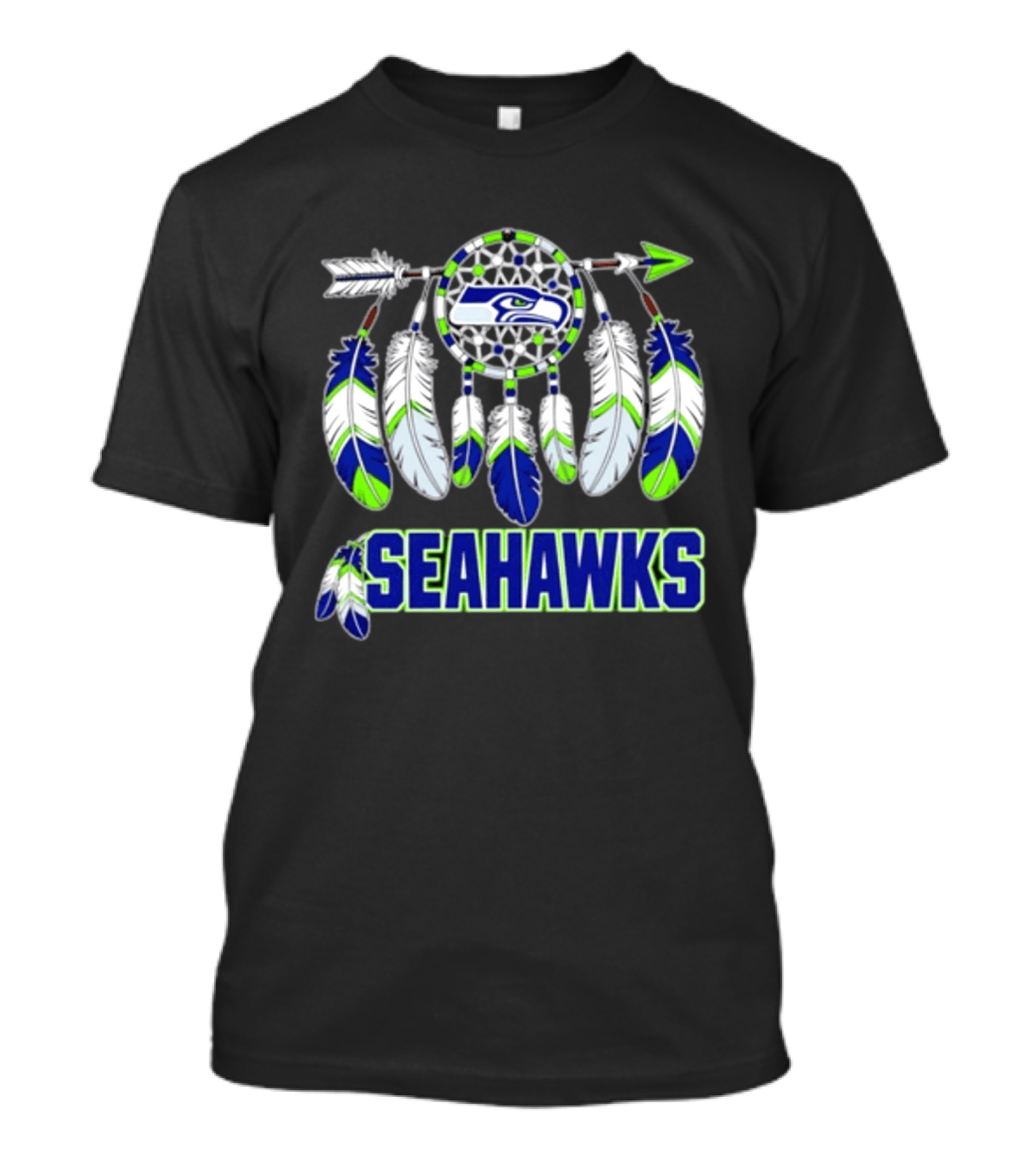 Seattle Seahawks Dreamcatcher Feather Arrow T-Shirt