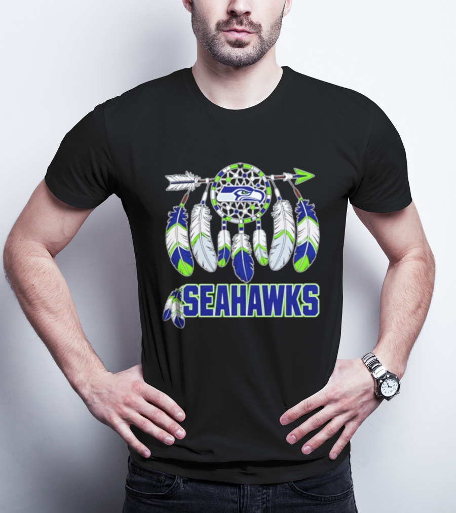 Seattle Seahawks Dreamcatcher Feather Arrow T-Shirt