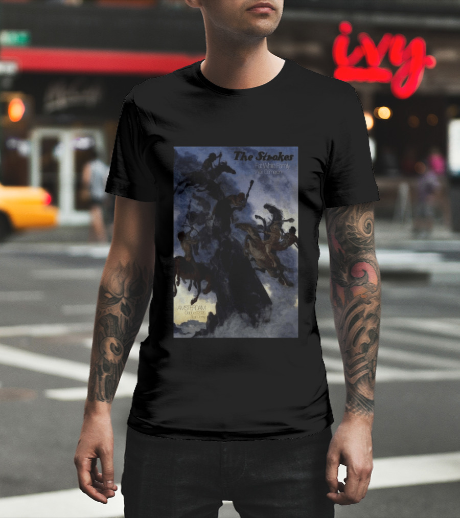 The Strokes Amsterdam 2026 Concert Fat White Family Alex Cameron T-Shirt