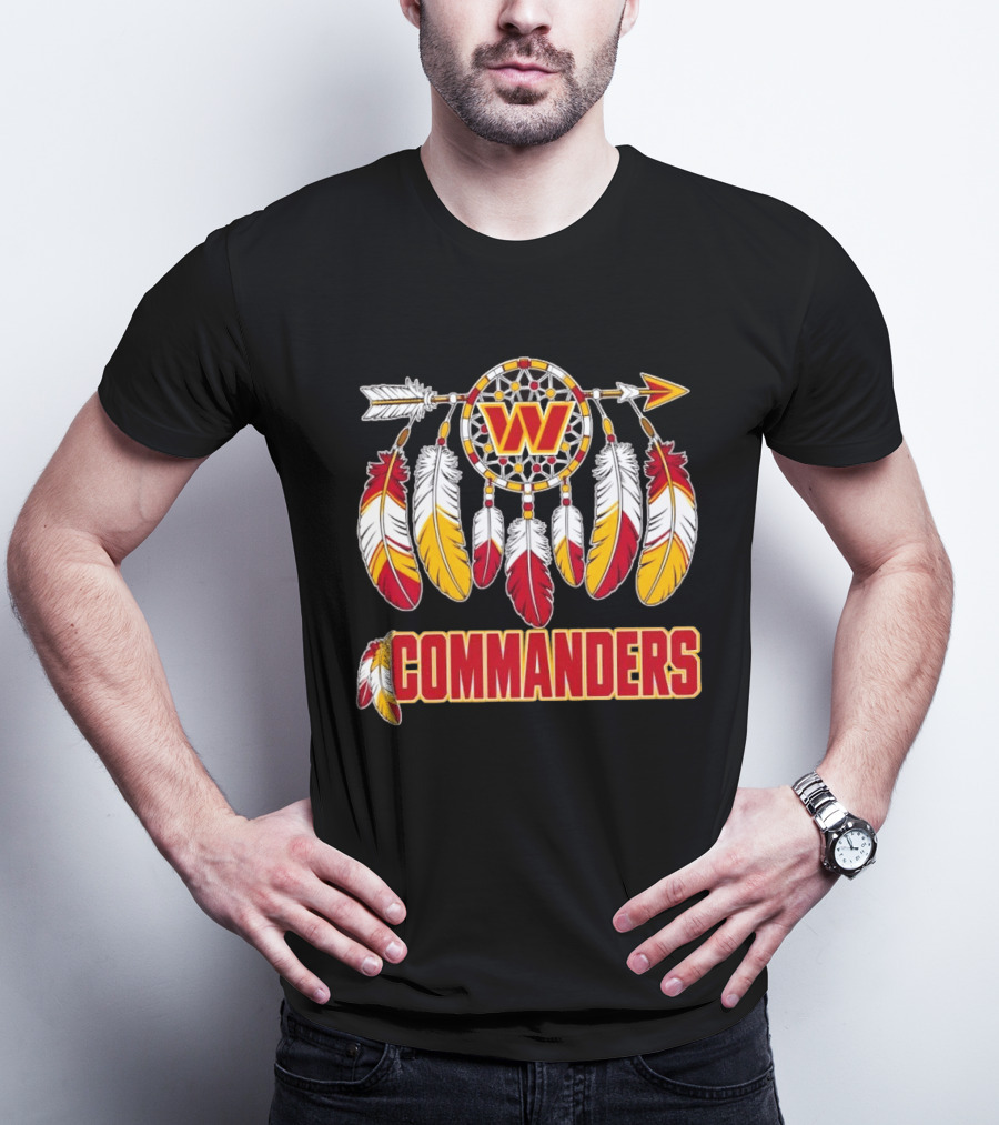 Washington Commanders W Dreamcatcher Feather T-Shirt