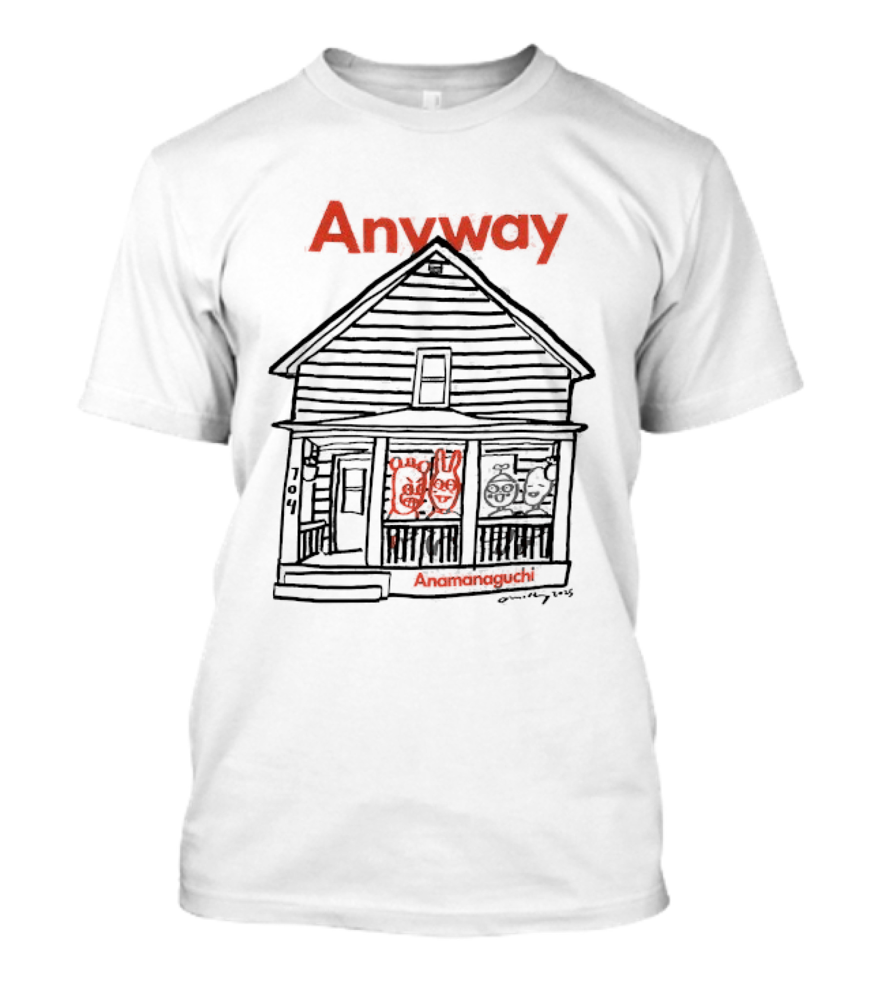 Anamanaguchi Anyway Vintage House Sketch T-Shirt