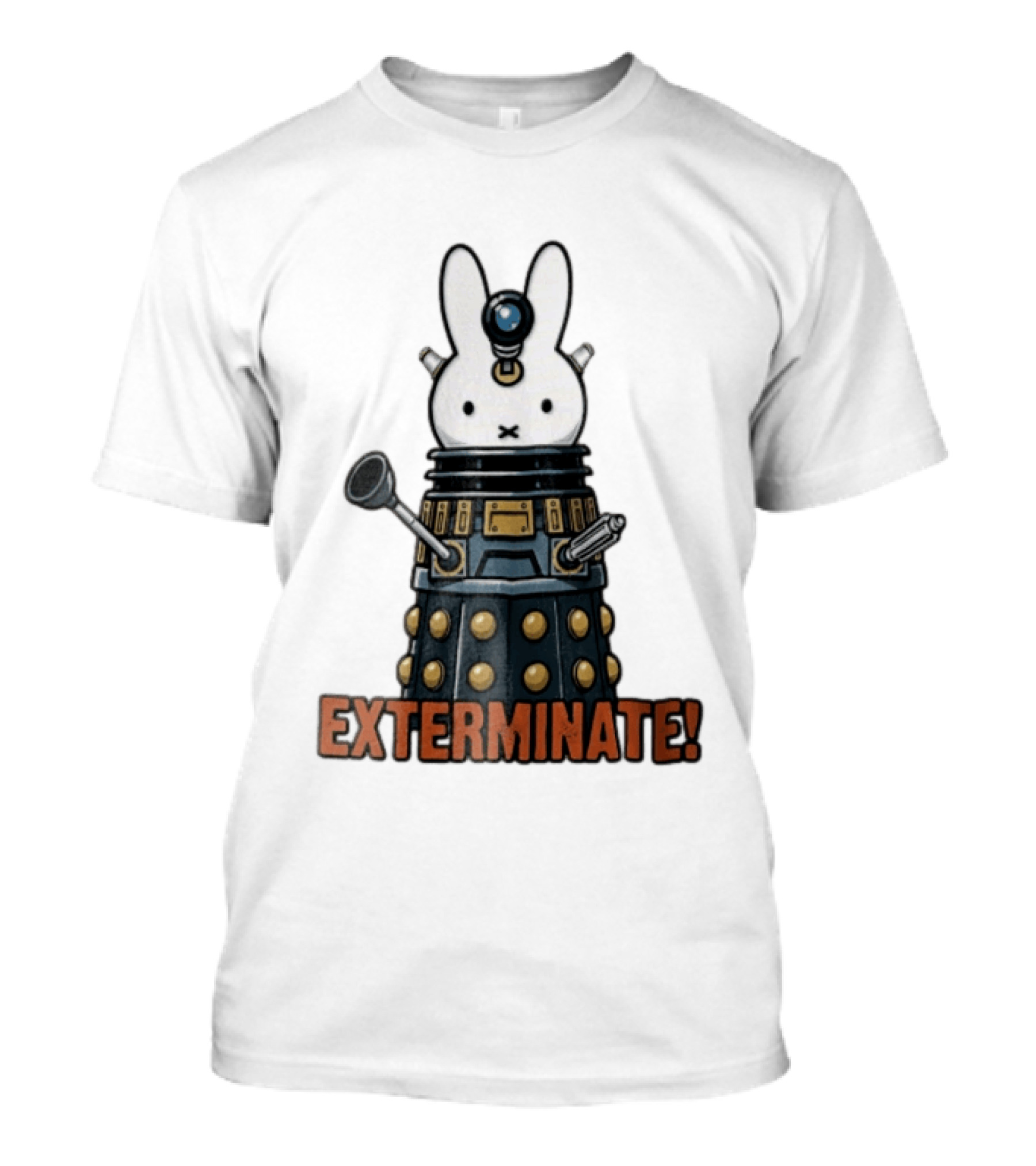 Exterminate Miffy Rabbit Dalek T-Shirt