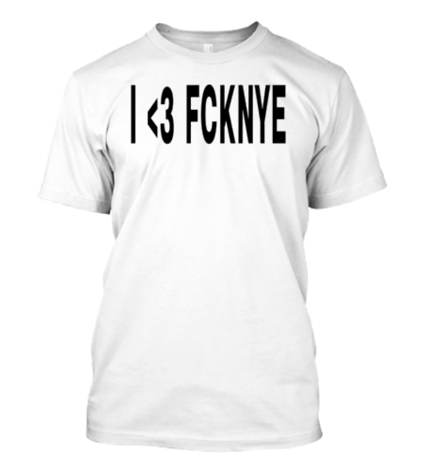 I Love Fcknye Festival White Black Lineup T-Shirt