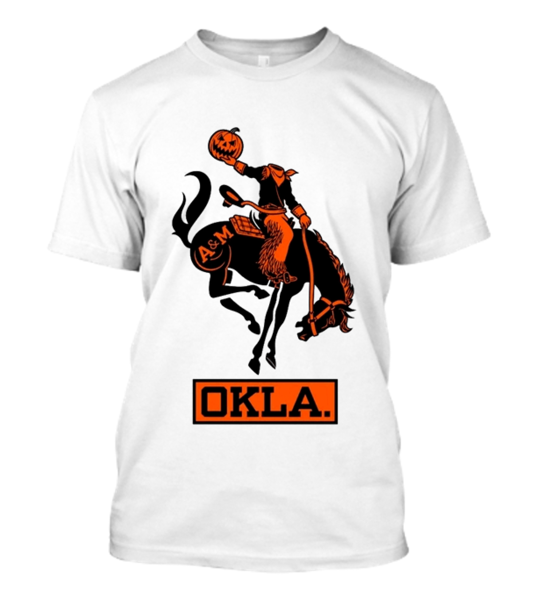 OKLA A&M Oklahoma State Halloween 2026 Headless Horseman T-Shirt
