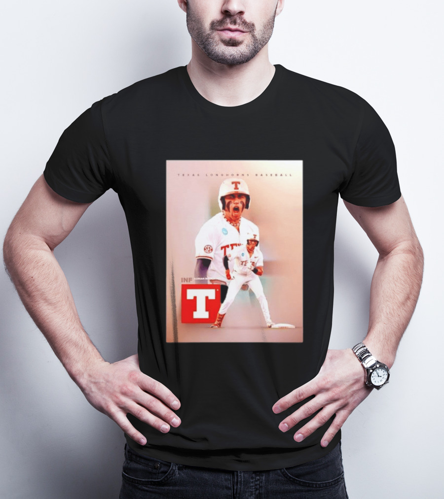 Adrian Rodriguez INF Texas Longhorns Baseball Team T-Shirt