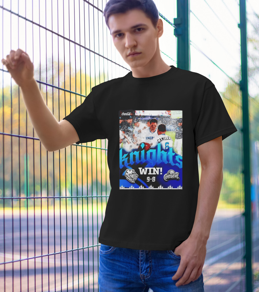 Knights Win 9 8 Against Comets Baseball Celebration T-Shirt
