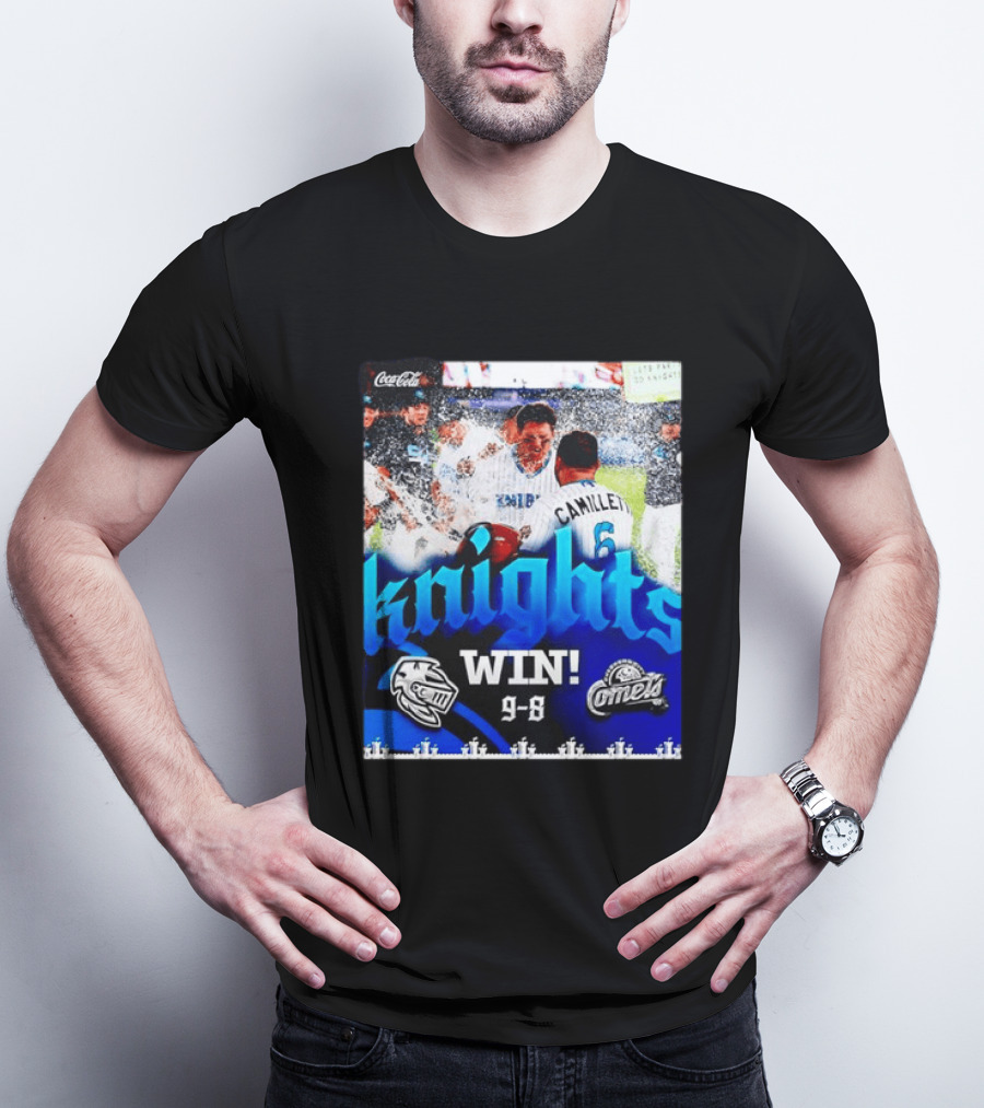 Knights Win 9 8 Against Comets Baseball Celebration T-Shirt