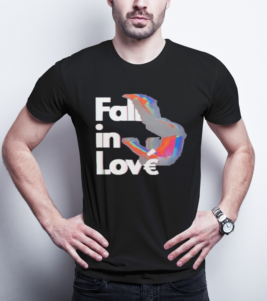 Fall In Love Rainbow Abstract T-Shirt