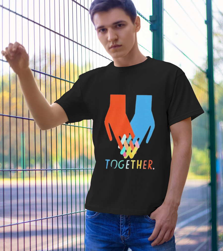 Interlocking Hands Unity Concept Together T-Shirt