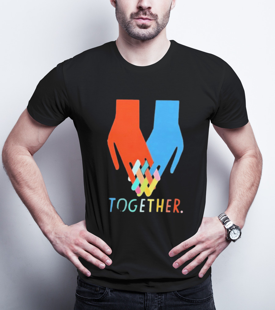 Interlocking Hands Unity Concept Together T-Shirt