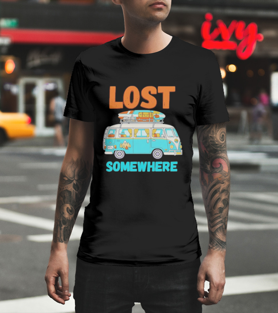 Lost Somewhere Camper Van Adventure T-Shirt