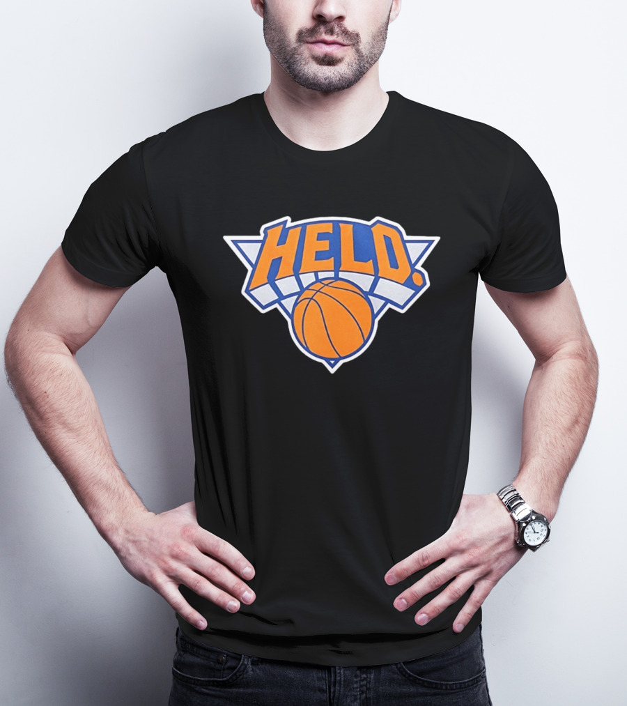 New York Knicks HELD Basketball Team T-Shirt