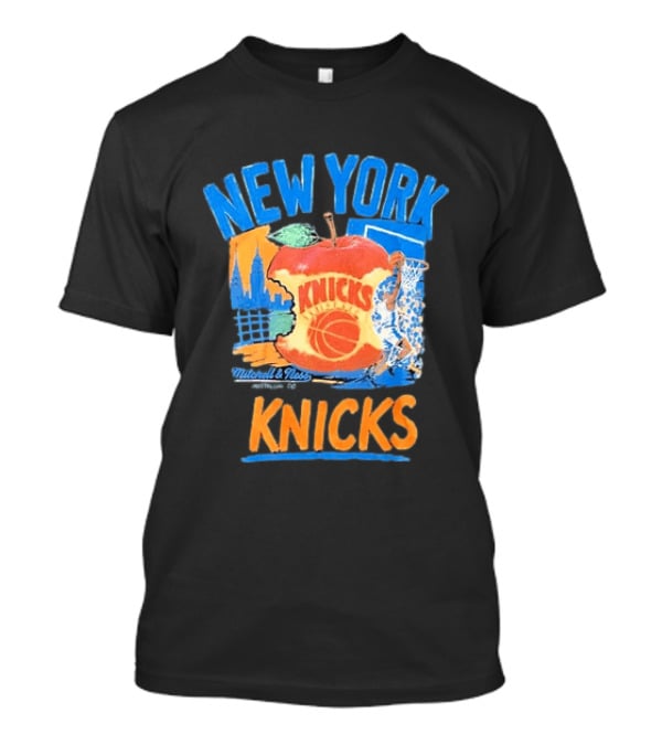 Mitchell & Ness New York Knicks Basketball Big Apple City Skyline T-Shirt