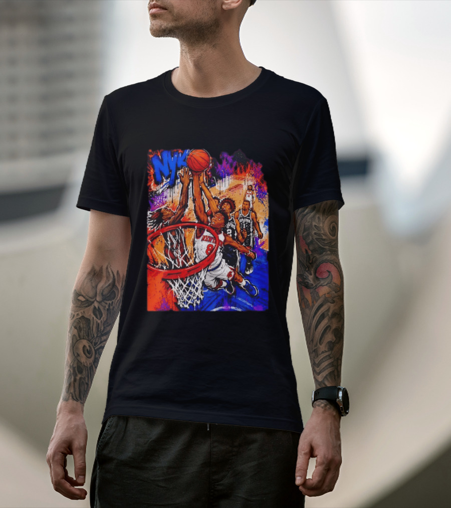 OG Anunoby New York Knicks NYK Basketball Art NBA T-Shirt